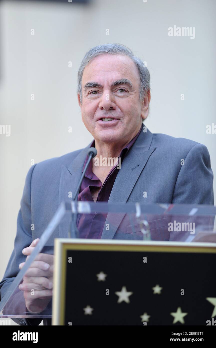 Singer Neil Diamond is honored with the 2,475th Star on the Hollywood ...
