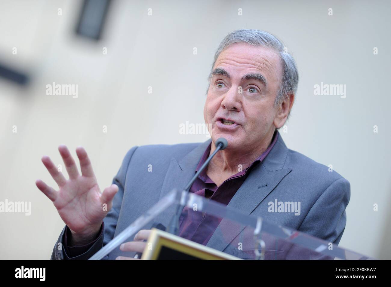 Singer Neil Diamond is honored with the 2,475th Star on the Hollywood ...
