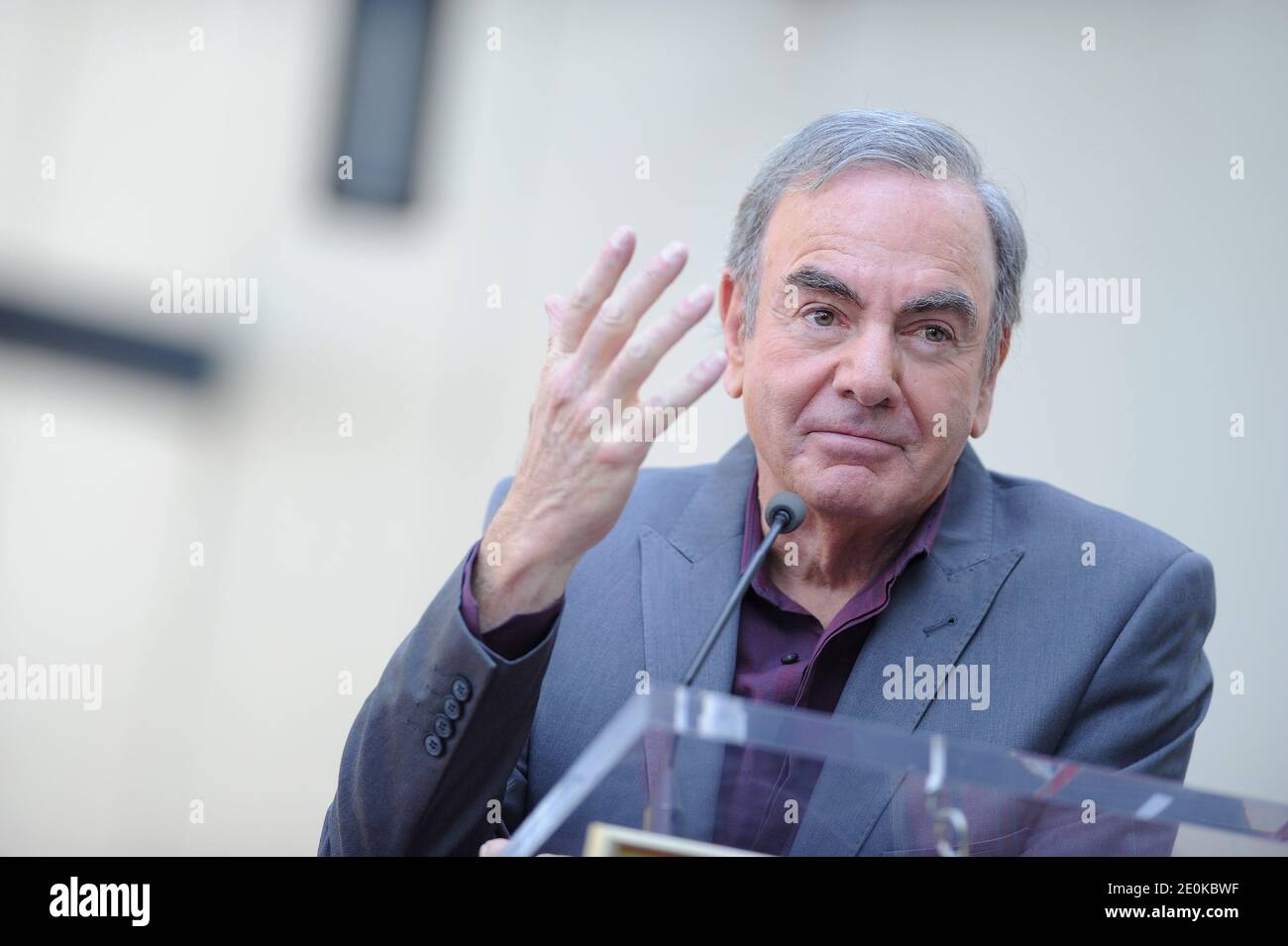 Singer Neil Diamond is honored with the 2,475th Star on the Hollywood ...