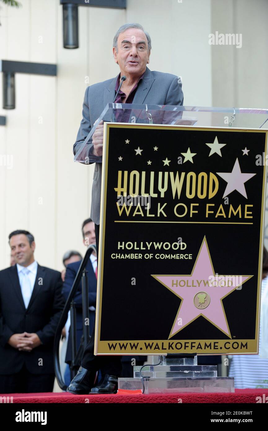 Singer Neil Diamond is honored with the 2,475th Star on the Hollywood ...