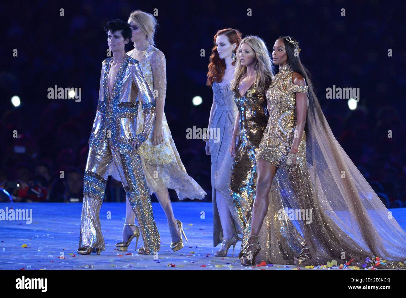 British model Stella Tennant, British model Lily Cole, British model ...