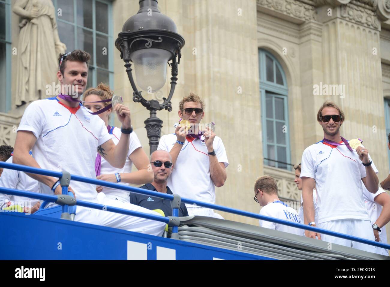 Gregory Male, Amaury Leveaux and Fabien Gilot during the French ...