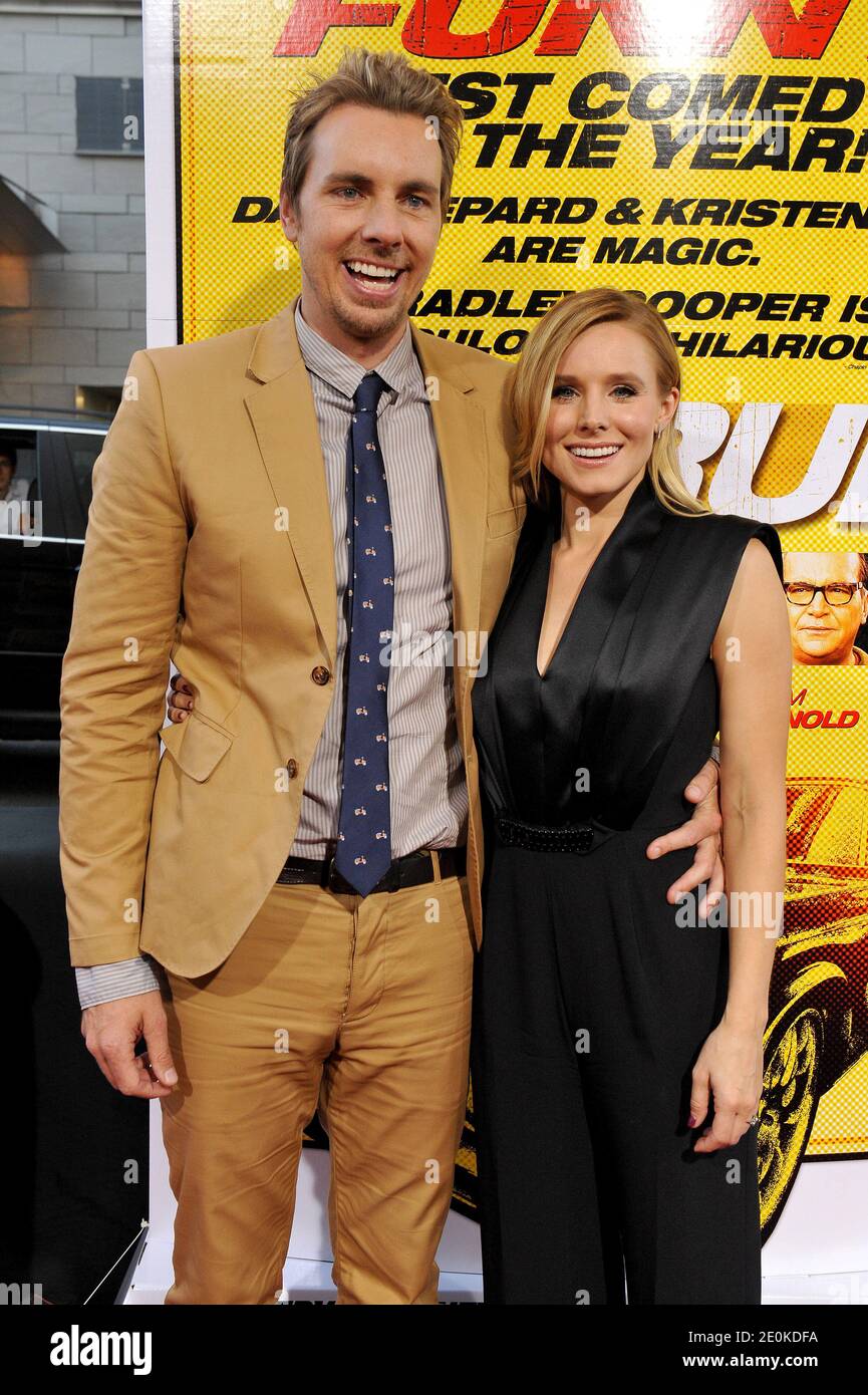 Dax Shepard and Kristen Bell arrive at the Los Angeles premiere of 'Hit ...