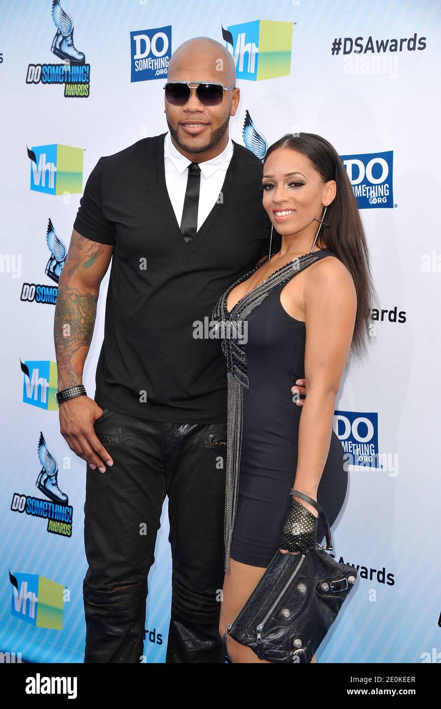 Flo Rida arrives at the 2012 Do Something Awards at Barker Hangar in ...
