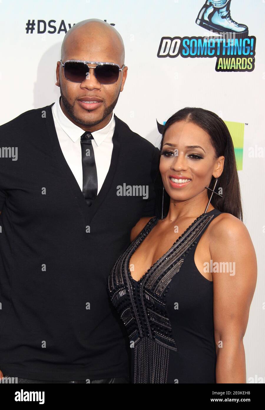 Flo Rida arriving for the 2012 Do Something! Awards at Barker Hangar in ...