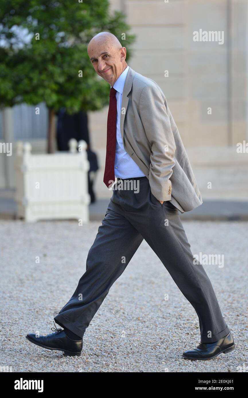 General commissioner for investment Louis Gallois arrives at the ...