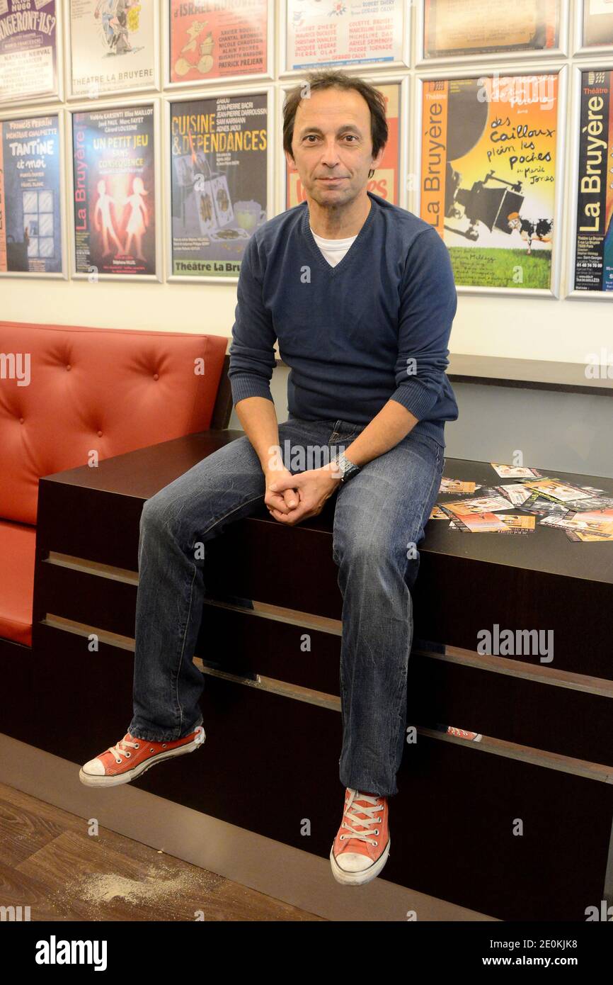 Eric Metayer poses for photographers at Theatre la Bruyere in Paris ...