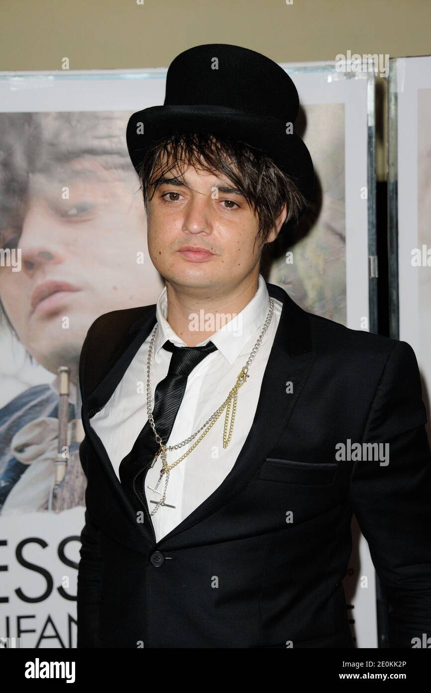Pete Doherty attending the premiere of 'Confession D'Un Enfant Du ...