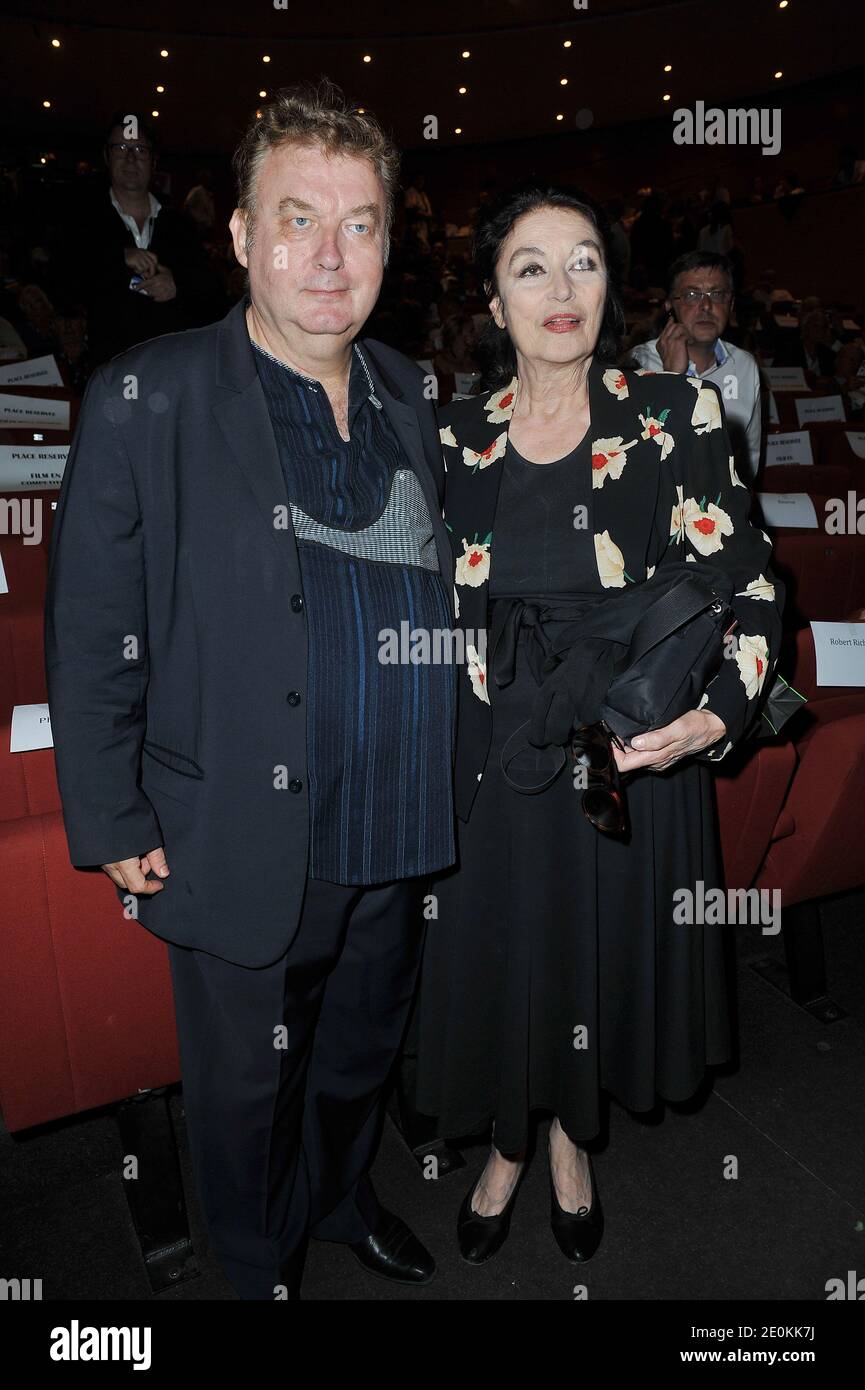 Domique Besnehard and Anouk Aimee attending the closing ceremony of the ...