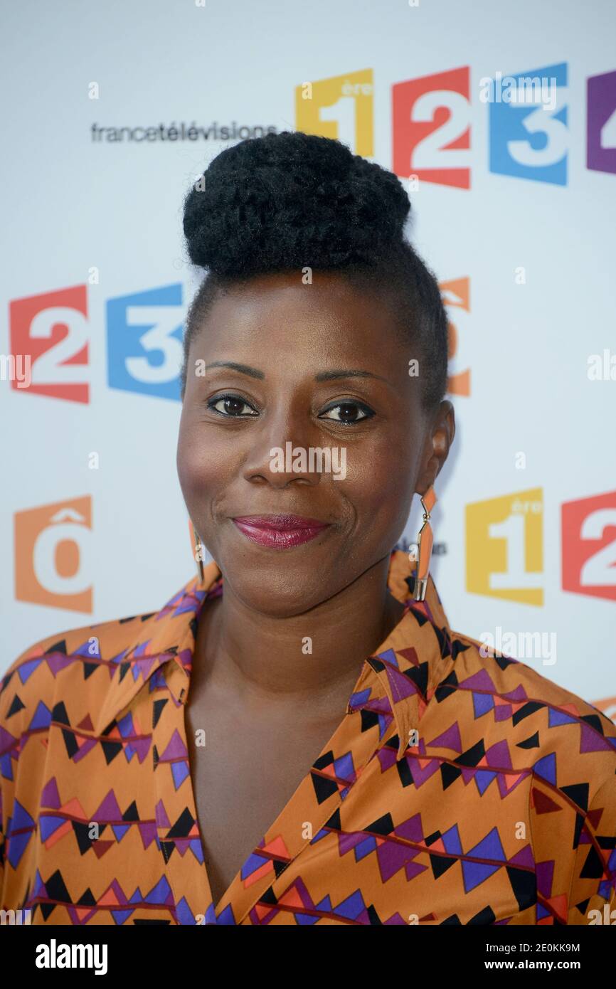 Aline Afanoukoe arriving at the annual press conference of France ...