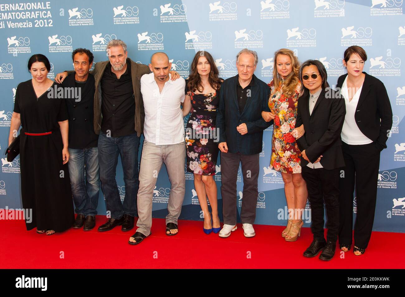 Jury members (L-R) Marina Abramovic, Matteo Garrone, Ari Folman, Pablo ...