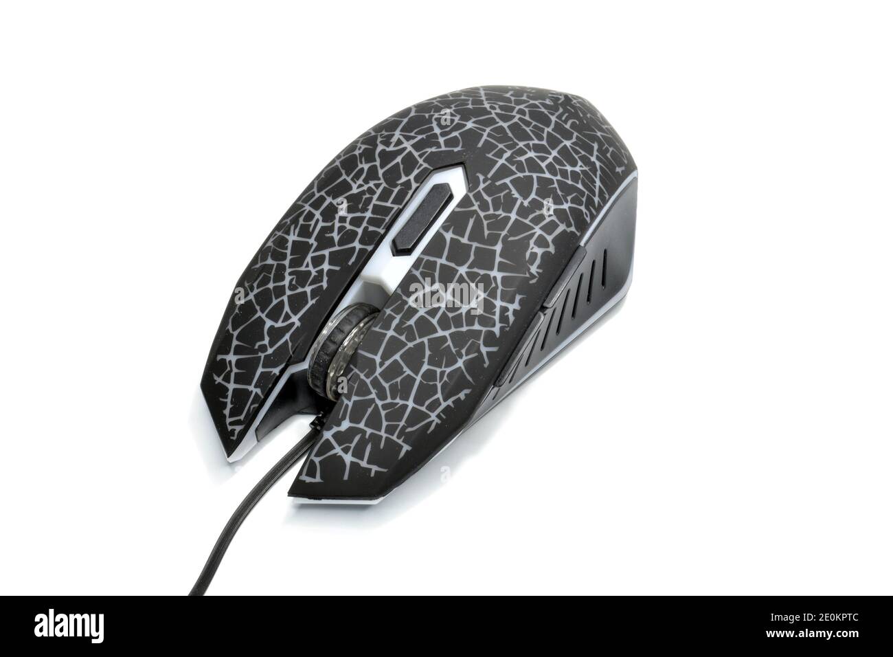 Gray gaming mouse isolated on white background Stock Photo - Alamy