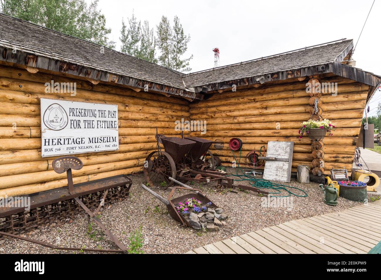 Artifacts from the building of the Alaska Highway Project on display at ...