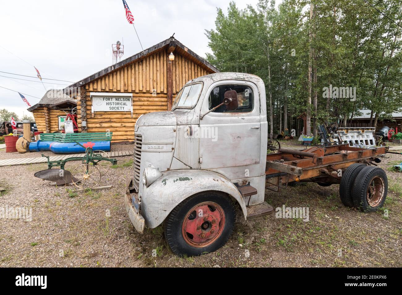 Artifacts from the building of the Alaska Highway Project on display at ...