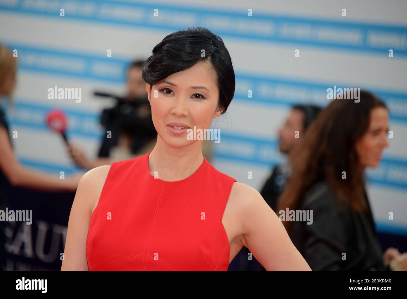 Linh Dan Pham attending the screening of 'The Bourne Legacy' during the ...
