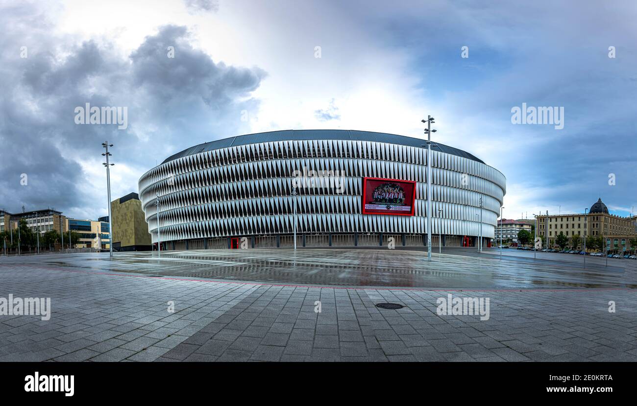 Exteriors of the Soccer Stadium in Bilbao, Spain Stock Photo - Alamy