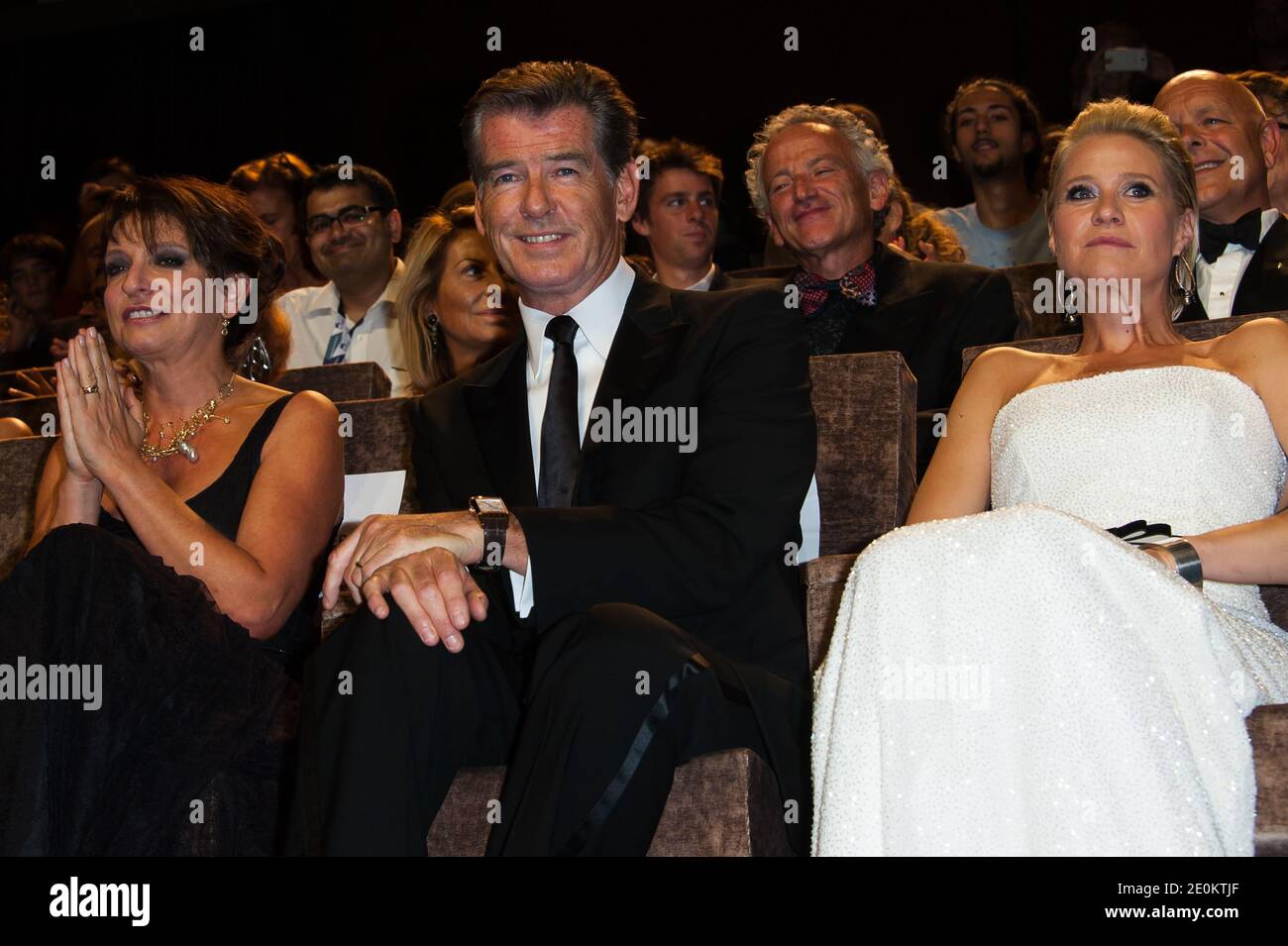 Trine Dyrholm, Pierce Brosnan and director Susan Bier attending the ...