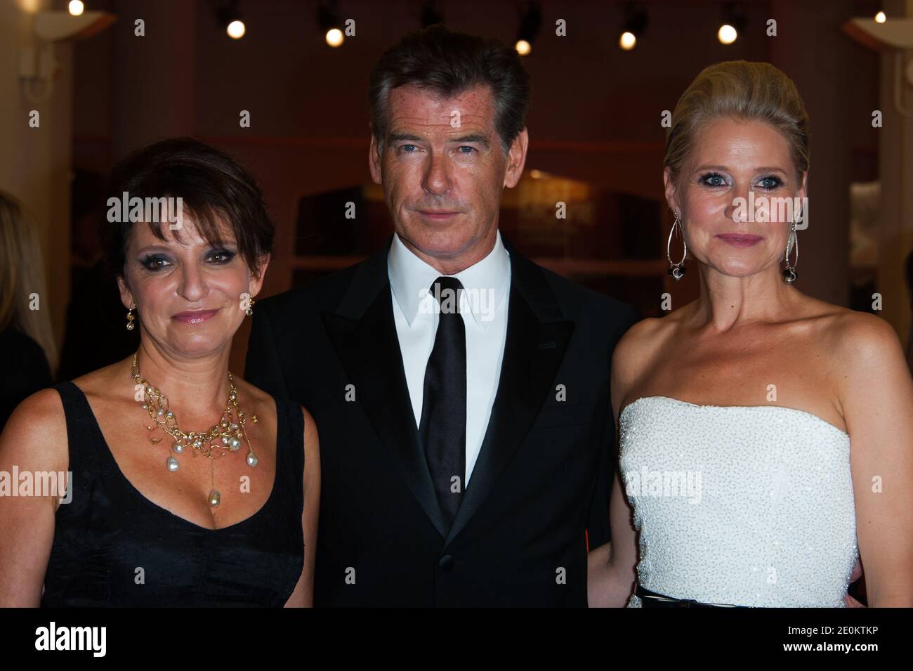 Trine Dyrholm, Pierce Brosnan and director Susan Bier attending the ...