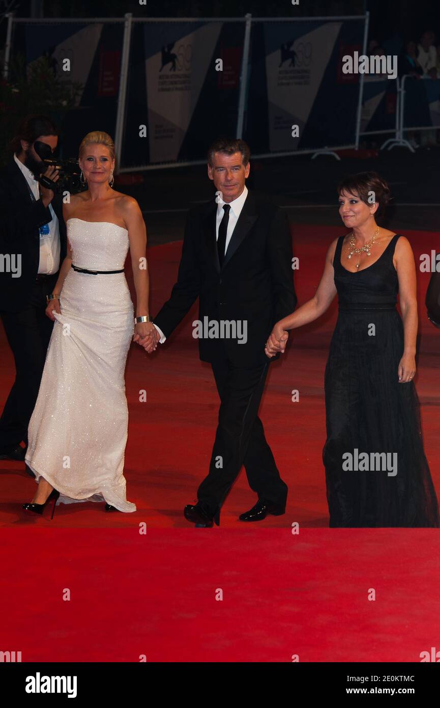 Trine Dyrholm, Pierce Brosnan and director Susan Bier attending the ...
