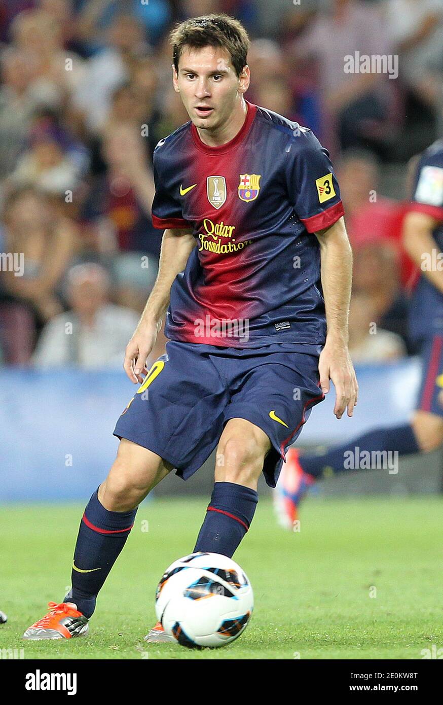 Barcelona's Lionel Messi during the Spanish Supercup first-leg football ...