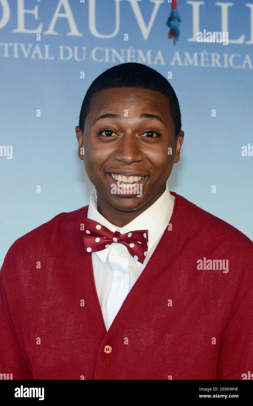 Ty Hickson attending 'Gimme the Loot' photocall during 38th Deauville ...