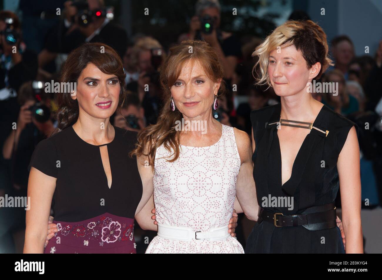 Isabelle Huppert, Maya Sansa and Alba Rohrwacher attending the Bella ...