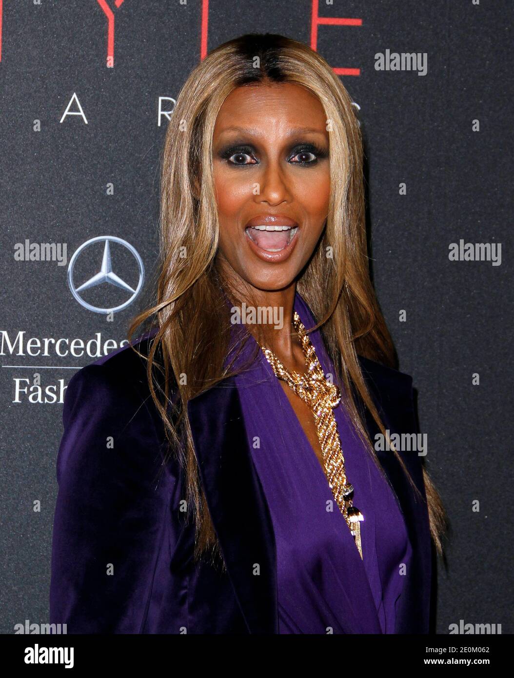 Iman attends the 9th Annual Style Awards in the Tents at Lincoln Center ...