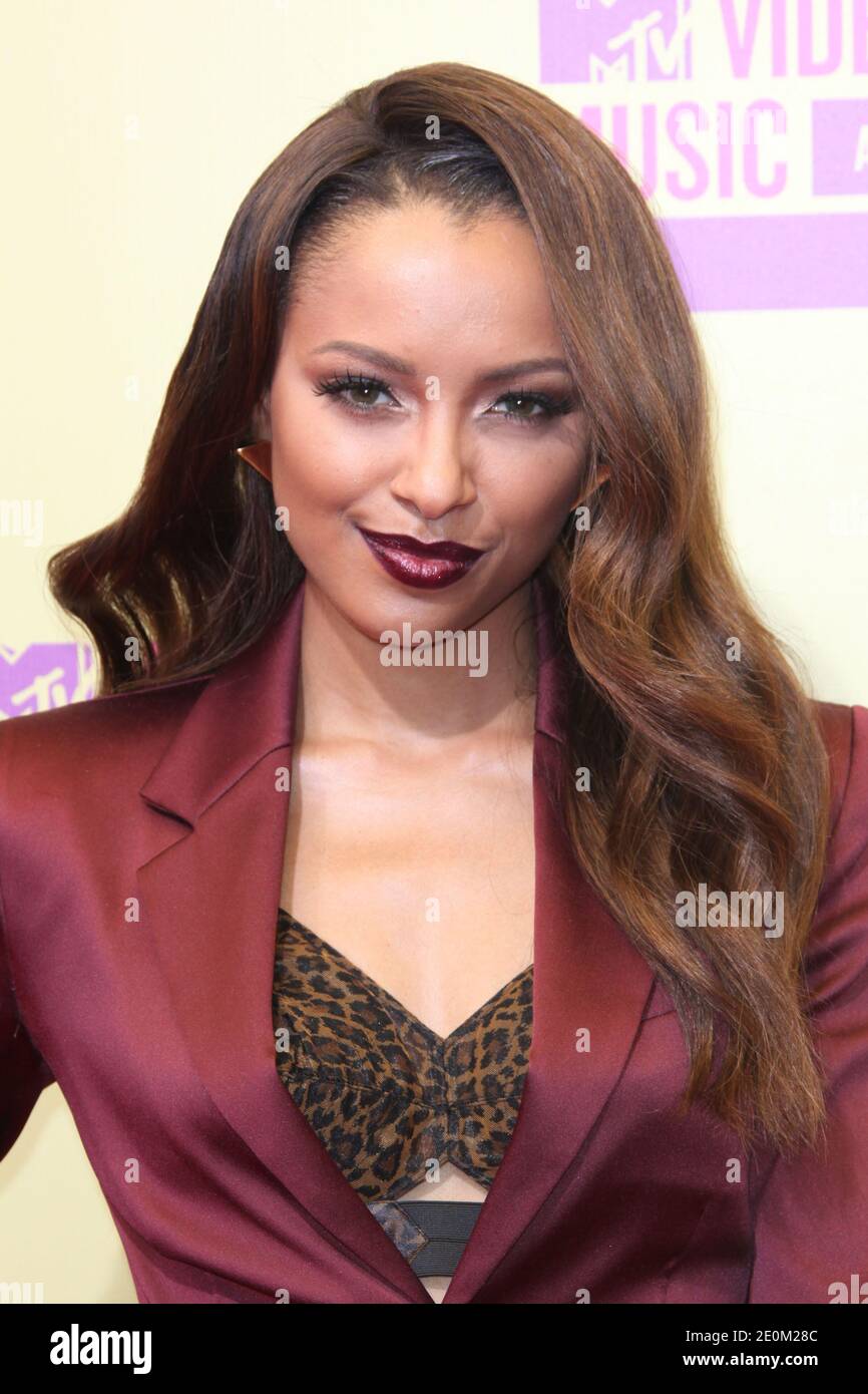 Kat Graham arriving at the 2012 'MTV Video Music Awards' held at the ...