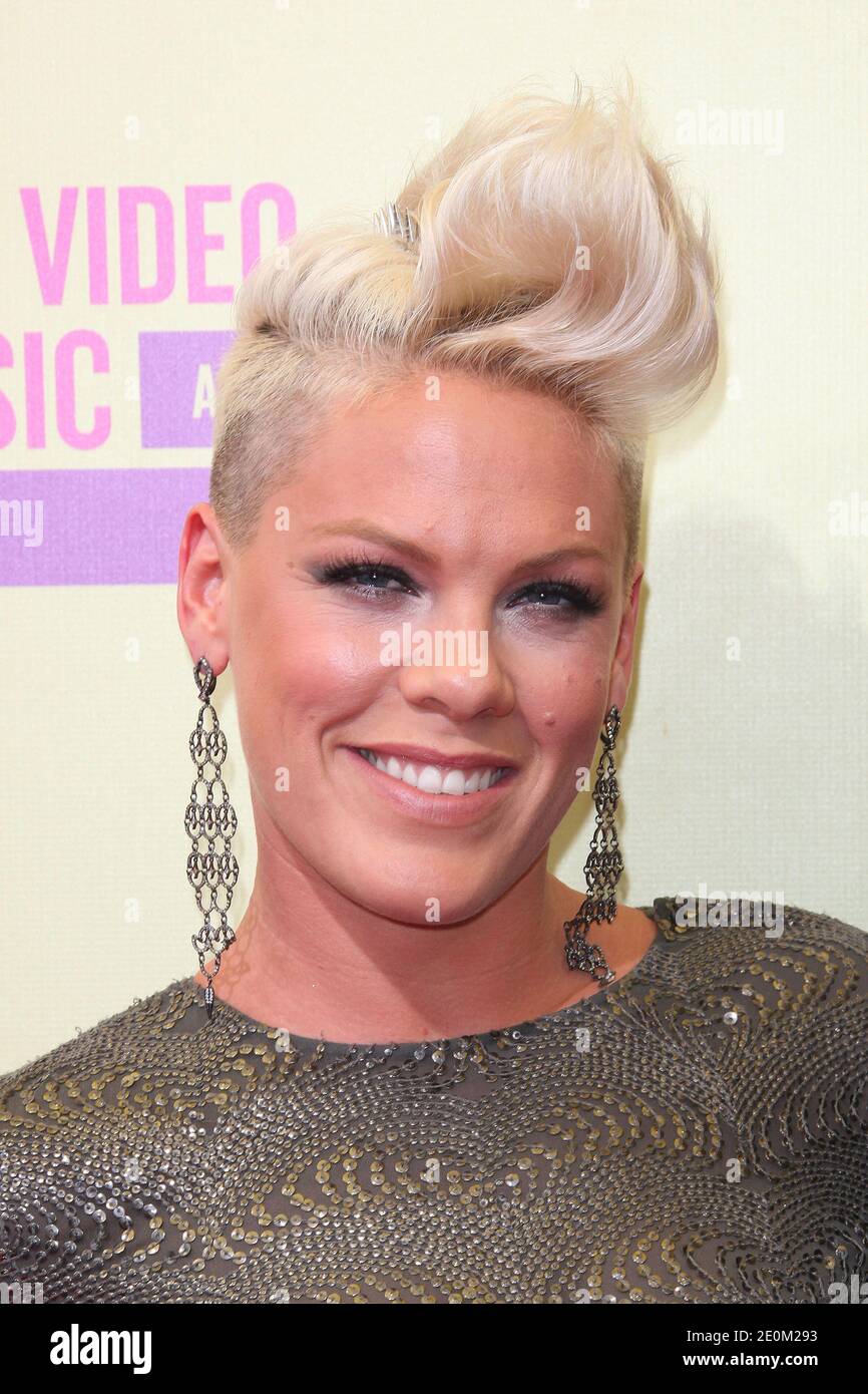 Pink arriving at the 2012 'MTV Video Music Awards' held at the Staples ...