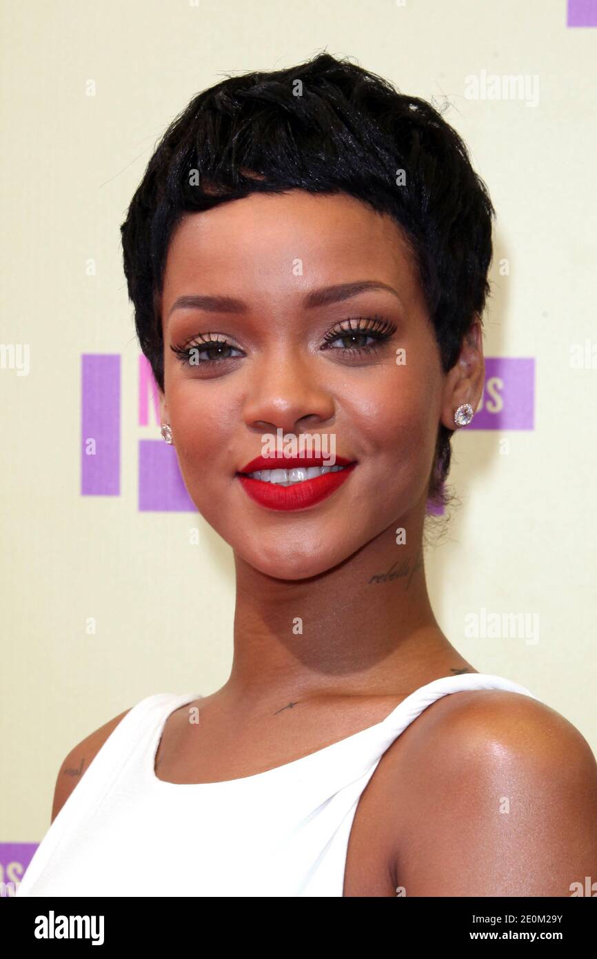Rihanna arriving at the 2012 'MTV Video Music Awards' held at the ...