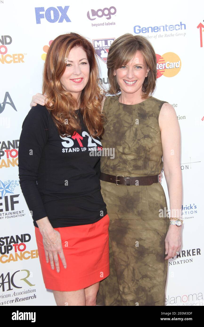 Dana Delany and Anne Sweeney arriving at the 'Stand Up to Cancer ...