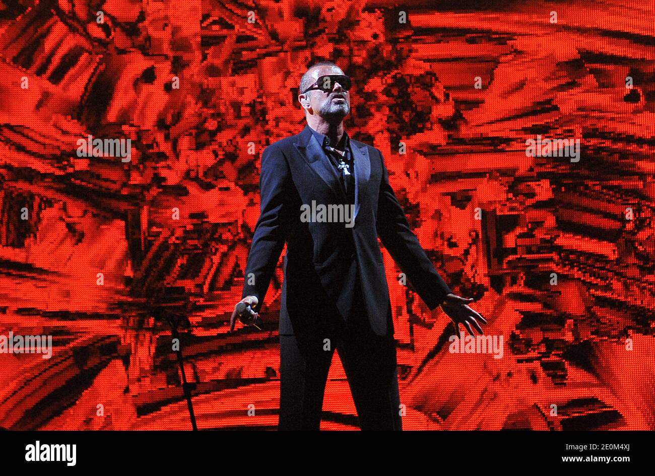 George Michael performs live on the stage of the Opera Garnier as part ...