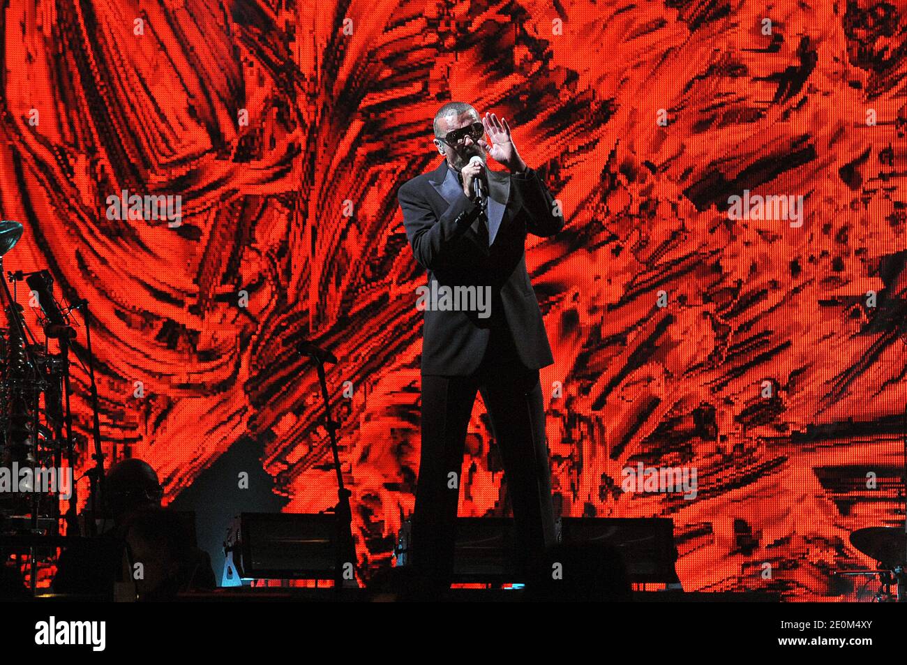 George Michael performs live on the stage of the Opera Garnier as part ...