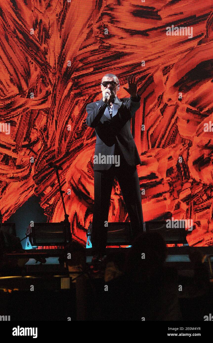 George Michael performs live on the stage of the Opera Garnier as part ...