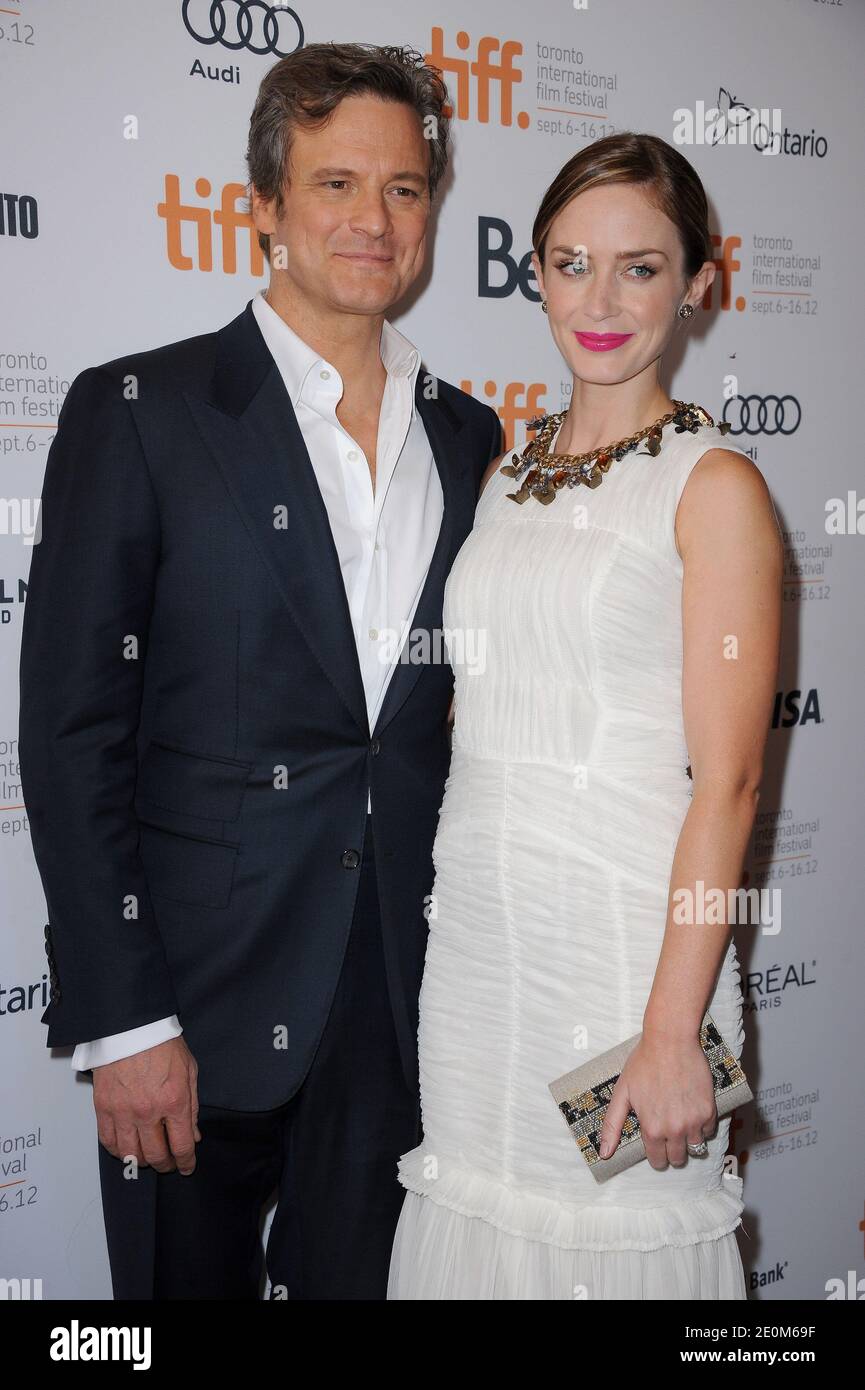Colin Firth and Emily Blunt attend the screening of 'Arthur Newman ...