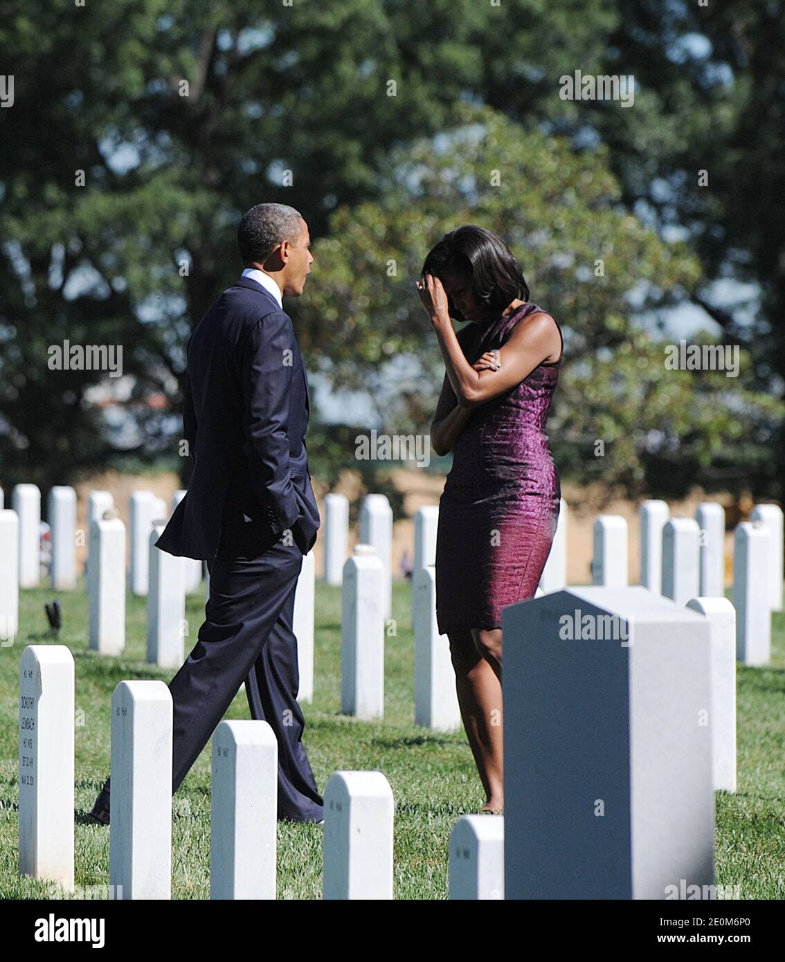 President Barack Obama and First Lady Michelle Obama make a stop at the ...