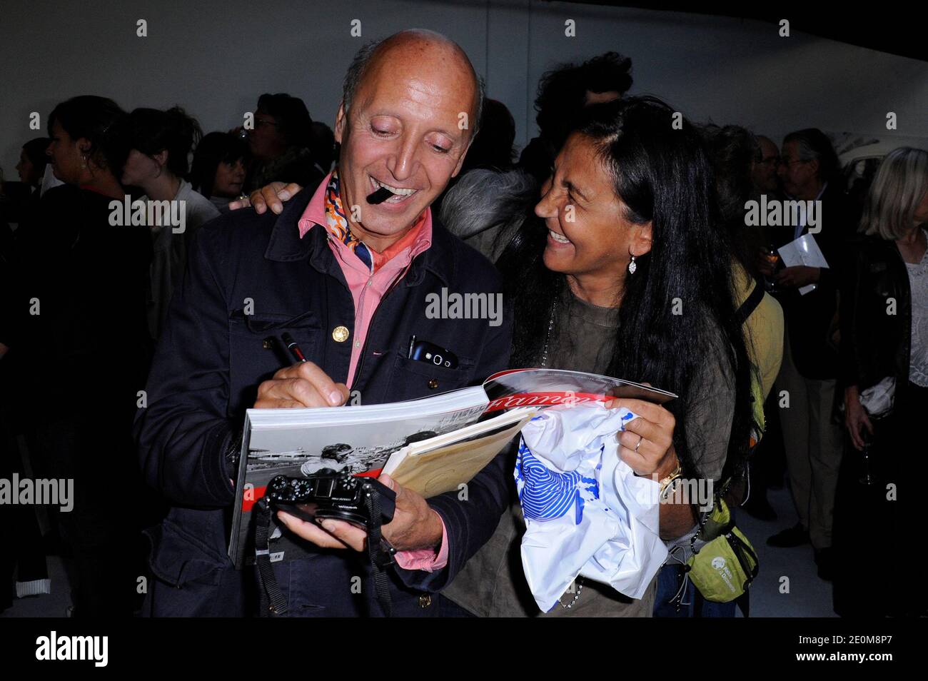 Bruno Mouron attending the 'Famous' photo exhibition by paparazzi ...