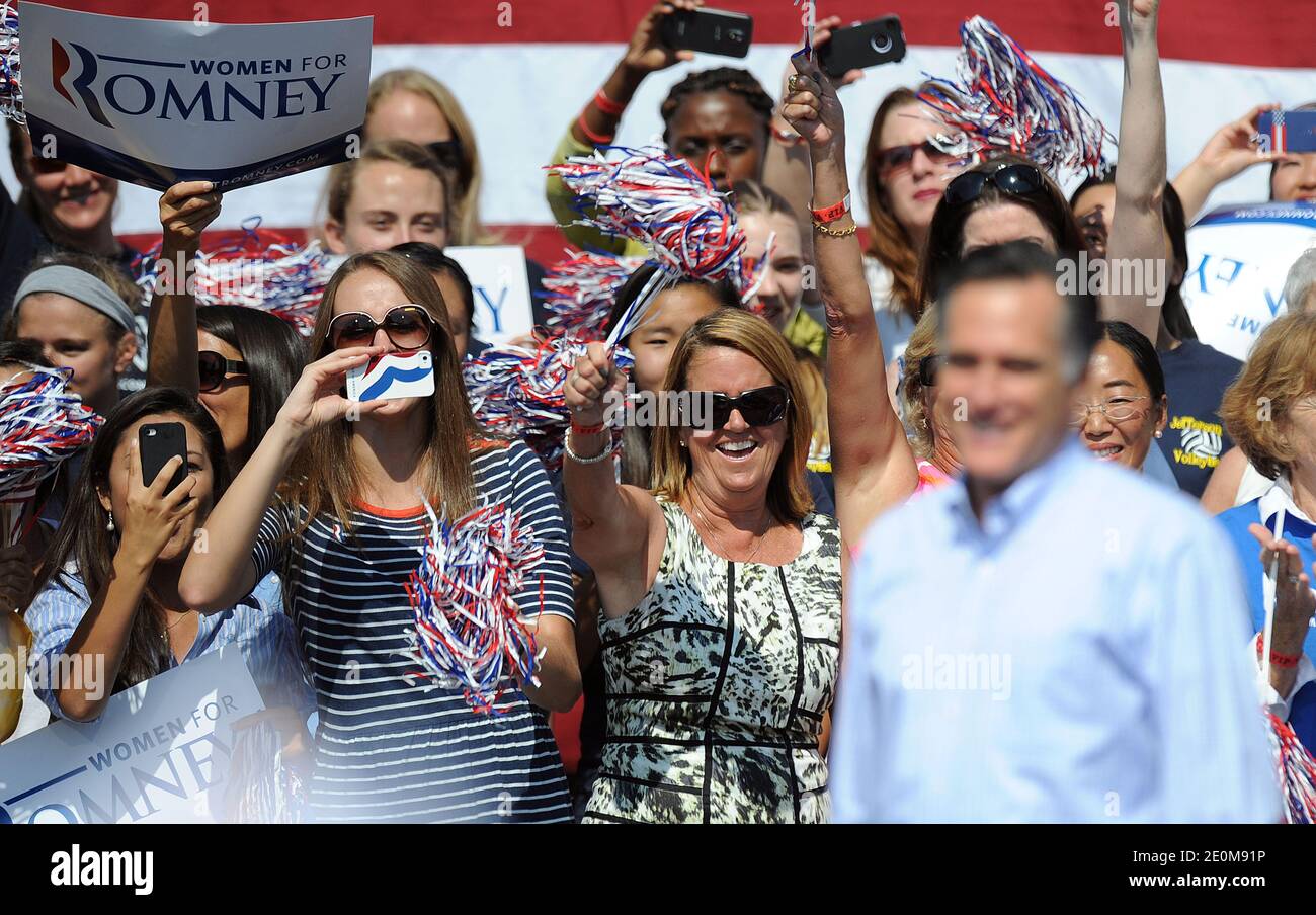 Republican presidential candidate Mitt Romney holds a campaign rally at ...