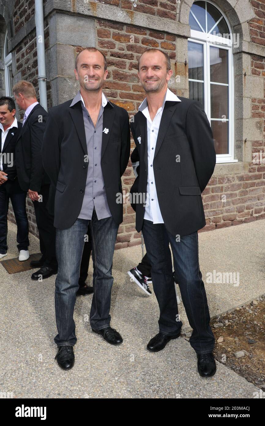 Joseph and Remi attending Thierry Olive and Annie(L'amour est dans le ...