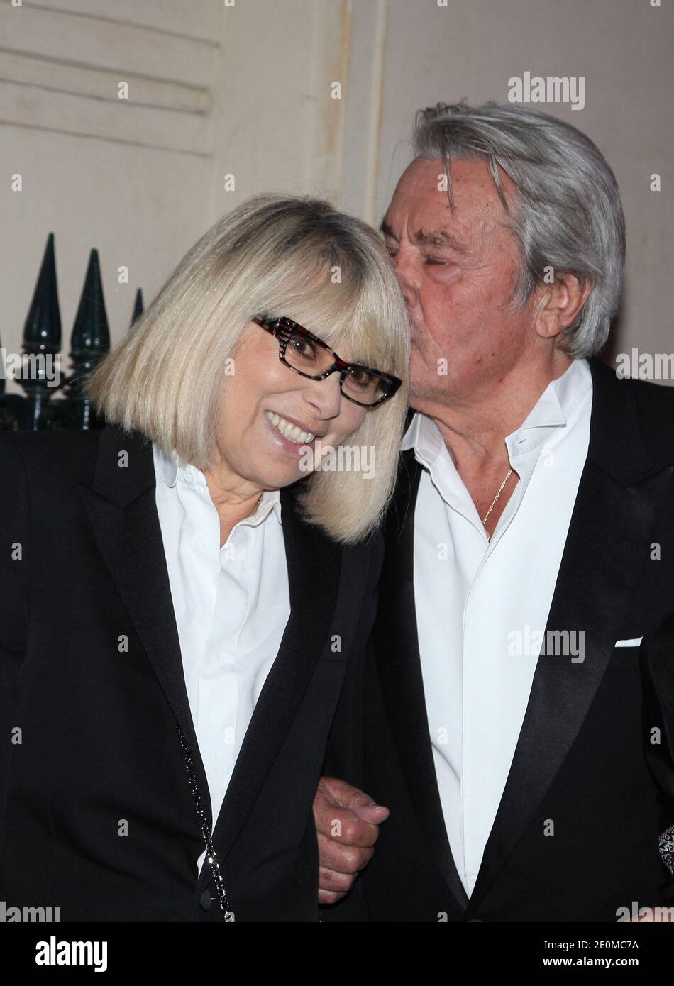 Mireille Darc and Alain Delon attending the 'IFRAD' Gala held at Cirque ...