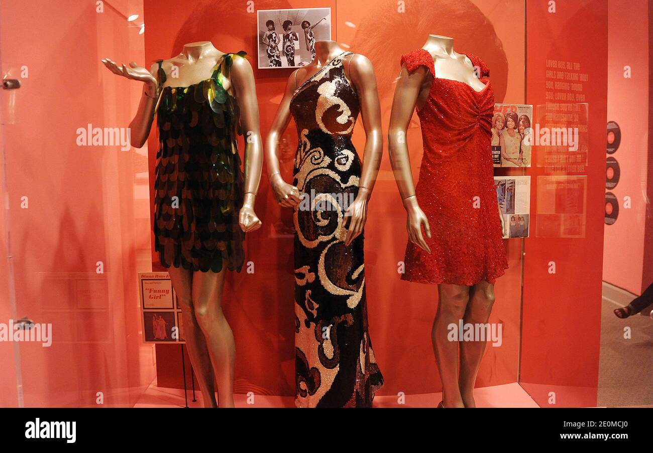 The dresses of the Supremes are on display at the Women who Rock ...