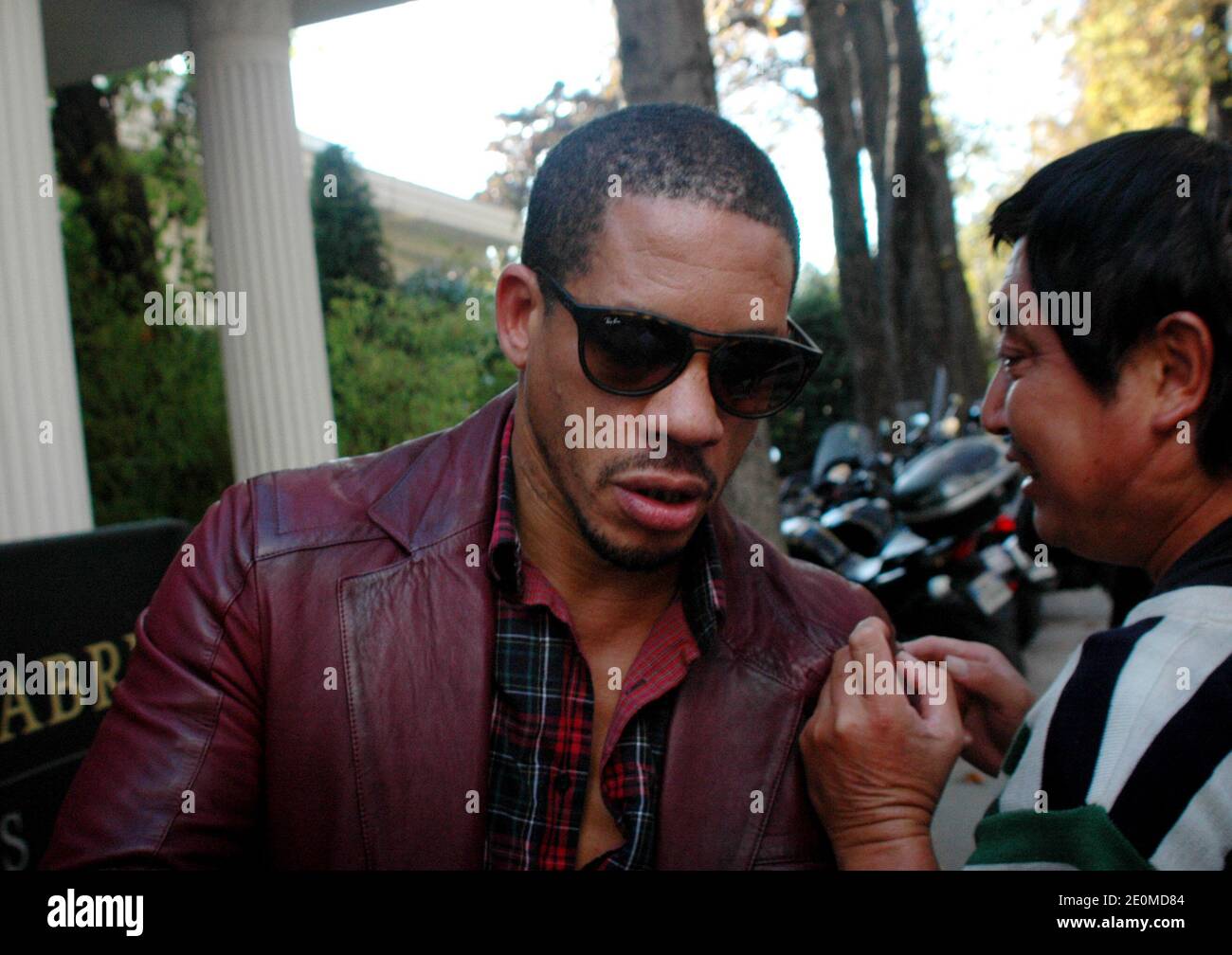 Joey Starr arriving at Studio Gabriel for the taping of TV host Michel ...