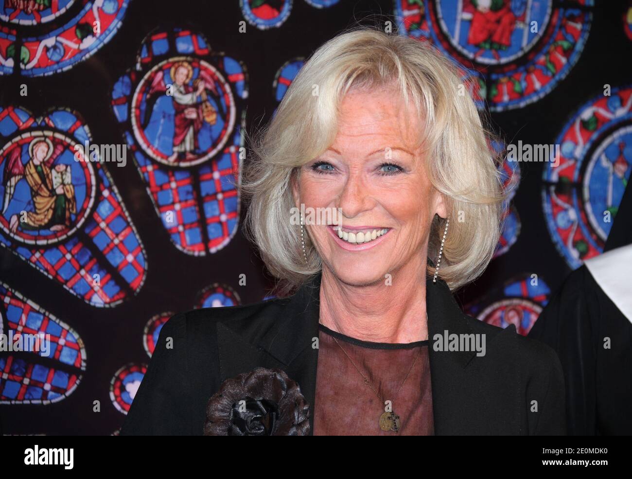 Evelyne Leclercq attending the premiere of 'Sister act' held at Mogador ...
