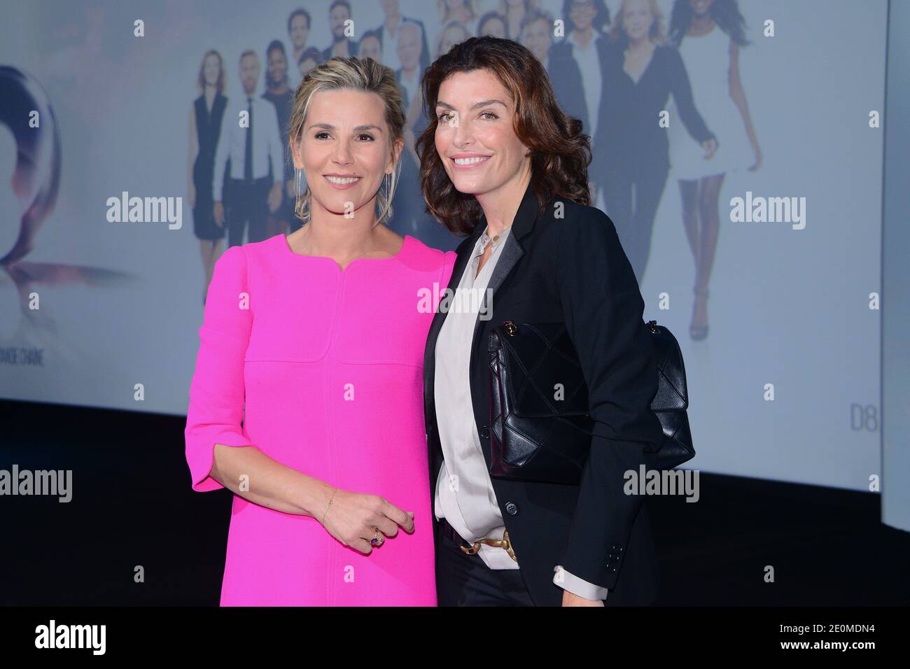 Laurence Ferrari and Daphne Roulier attending the press conference of ...