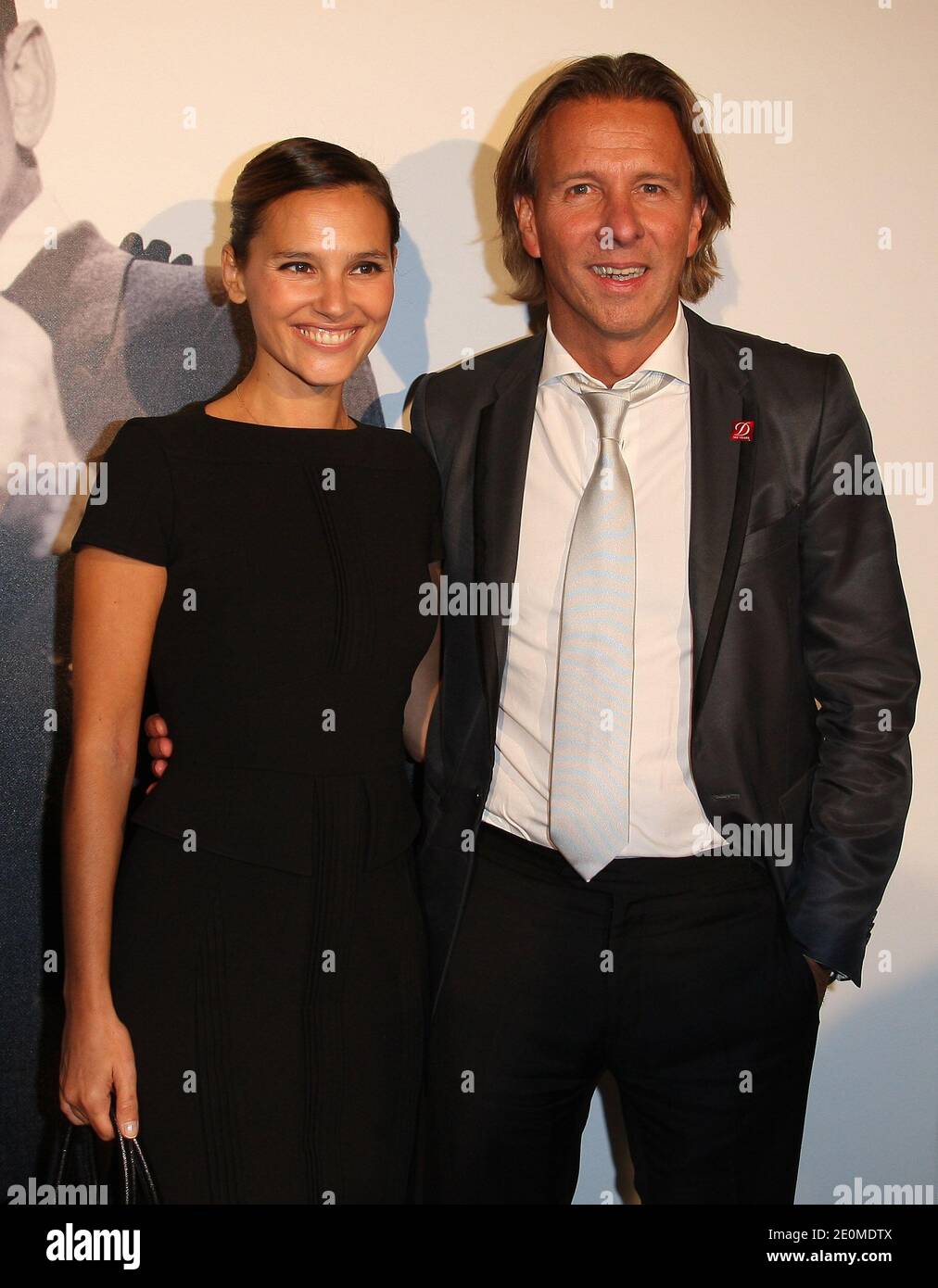 Virginie Ledoyen and Alain Crevet, C.E.O of Dupont S.T attending the S ...