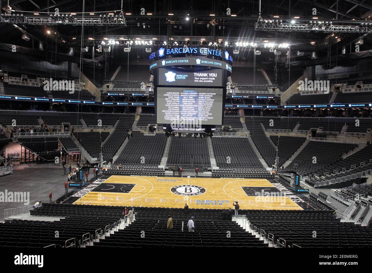 General view of the Barclays Center, a multi-purpose indoor arena ...