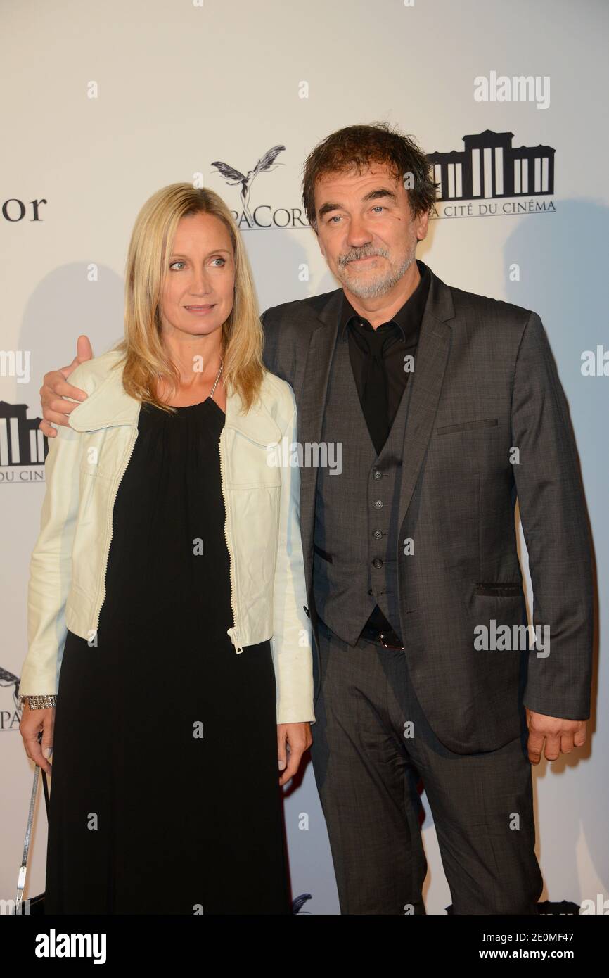 Catherine Marchal and Olivier Marchal attending 'La Cite Du Cinema ...