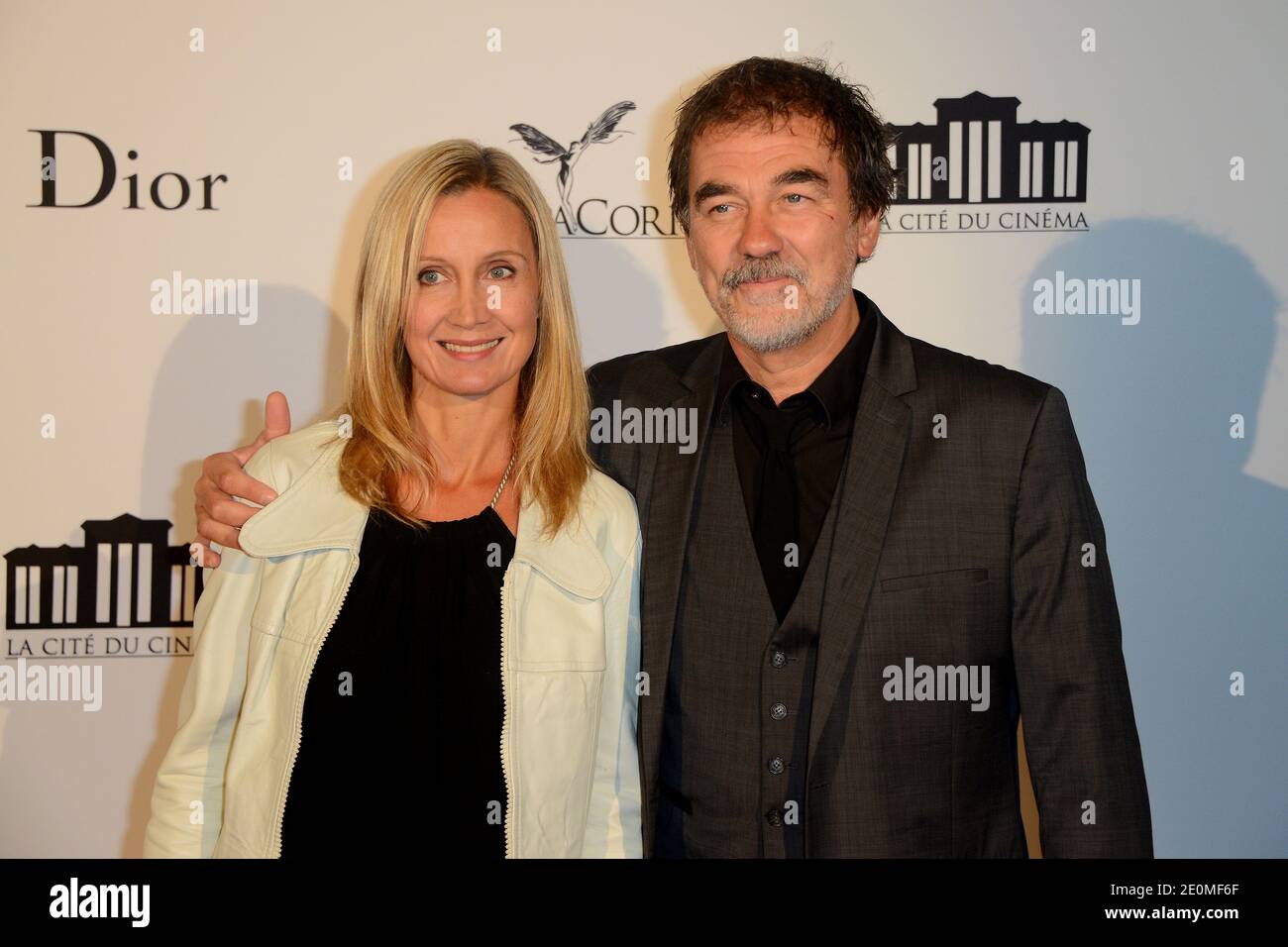 Catherine Marchal and Olivier Marchal attending 'La Cite Du Cinema ...