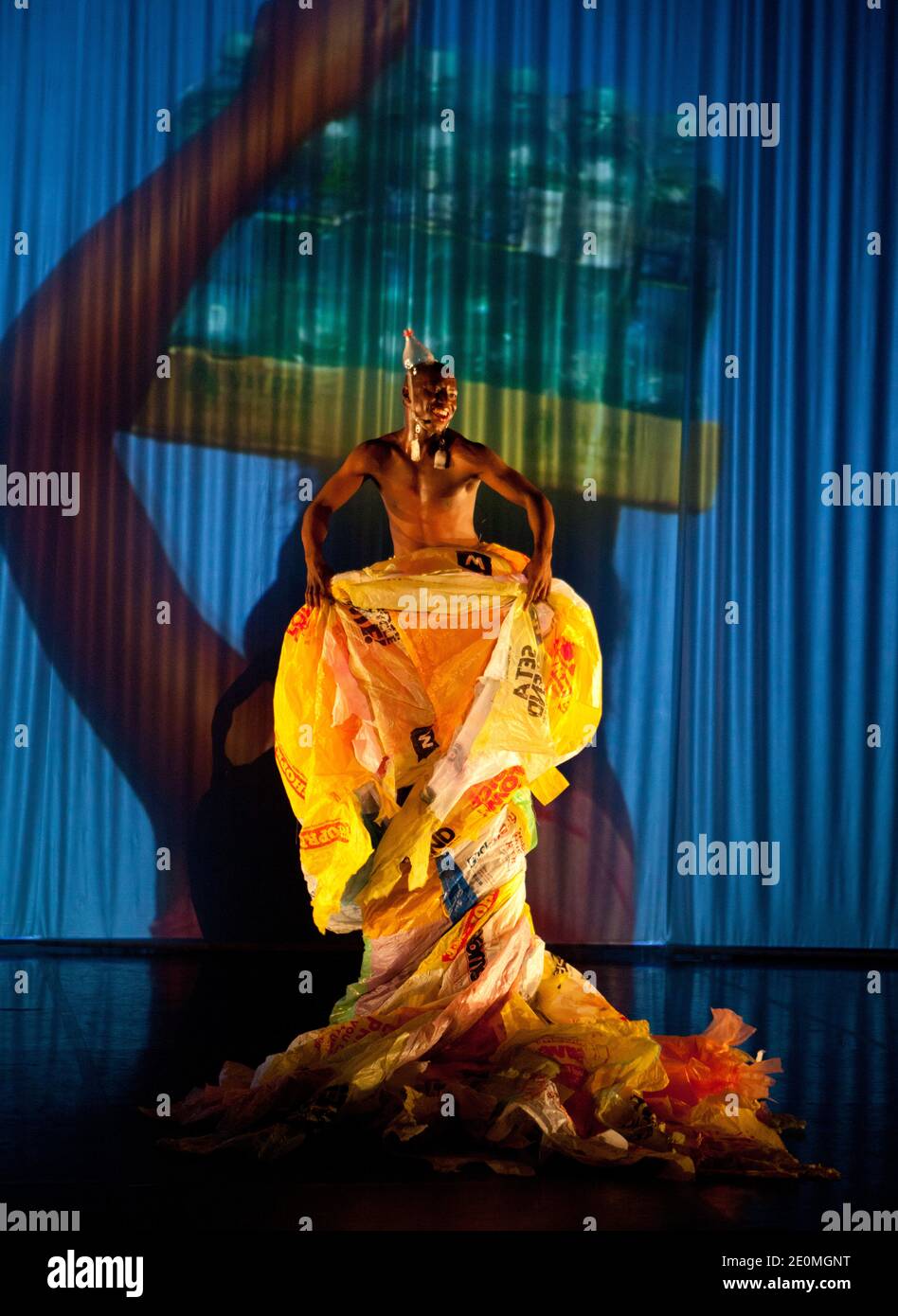 Dancers perform on stage the choregraphy ''Beauty remained for just a ...