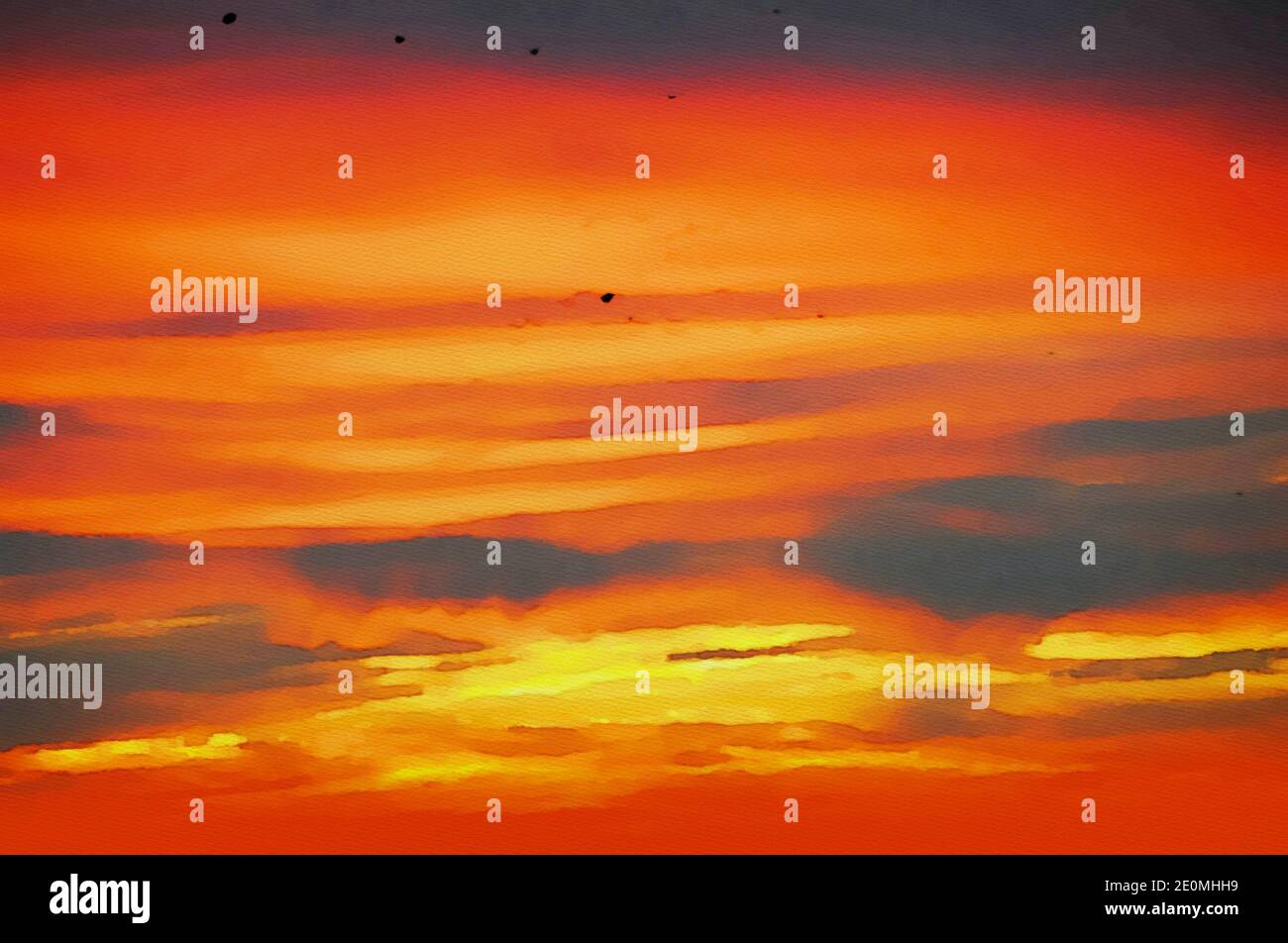 Dramatic sunset sky in Europe Stock Photo - Alamy